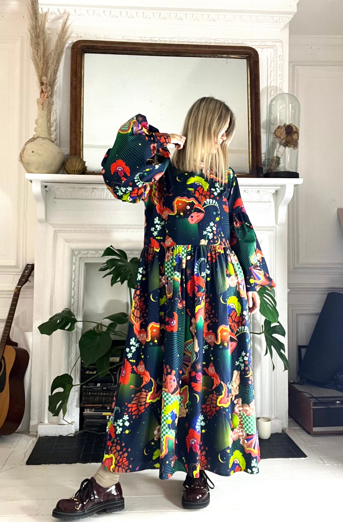 Dusk Dress in Lucid Print – Klements London